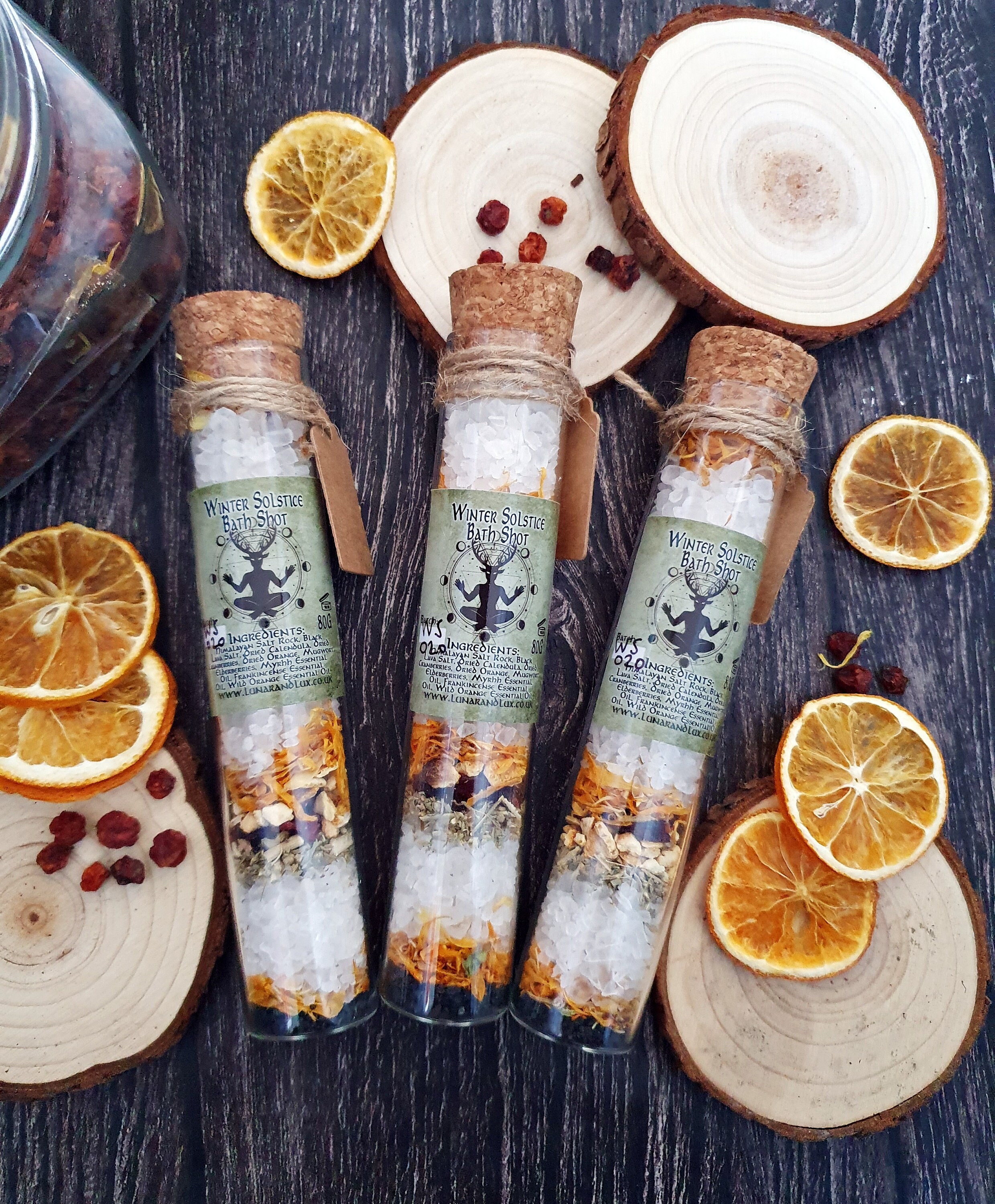 Winter Solstice Bath Salt Tube Yuletide Gift Witchy Gift - Etsy UK