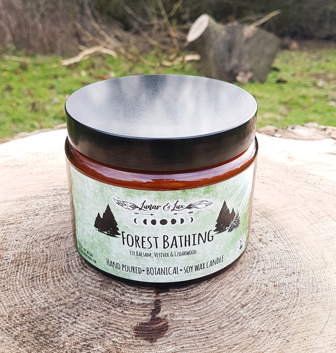 Forest Bathing Candle / Woodland Candle Vegan Candle Gift | Etsy