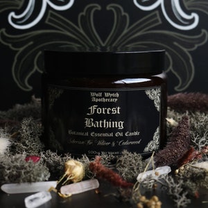 Forest Bathing Candle / Woodland Candle, Vegan Candle Gift, Hedge Witch ...