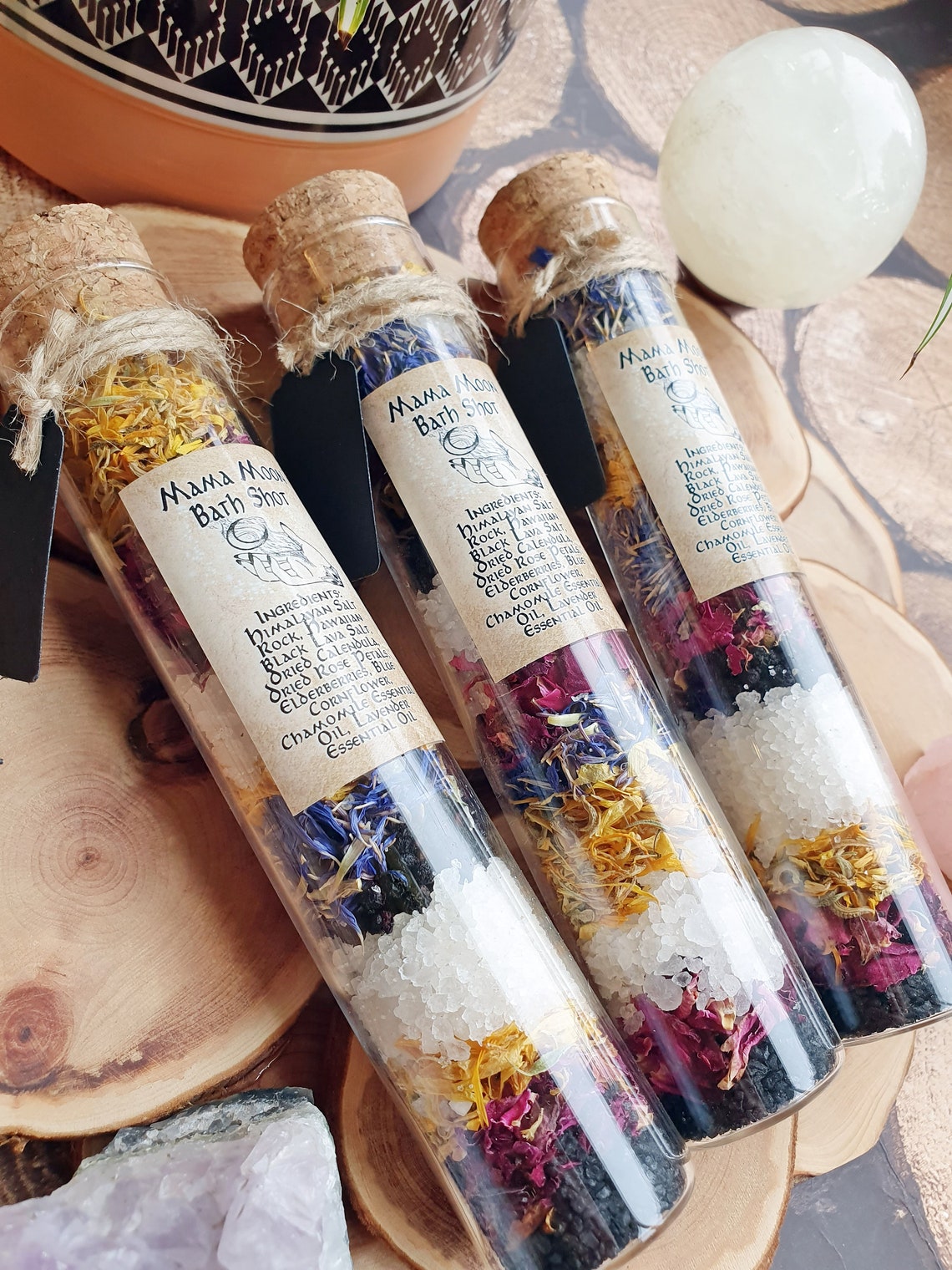 Jumbo Bath Salt Tube, Custom Unique Wedding Favor, Witch Moon Ritual ...