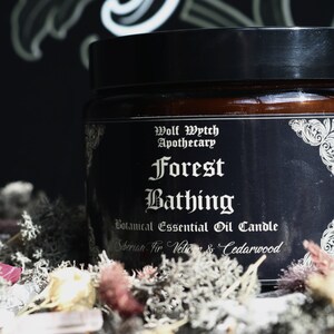 Forest Bathing Candle / Woodland Candle, Vegan Candle Gift, Hedge Witch ...