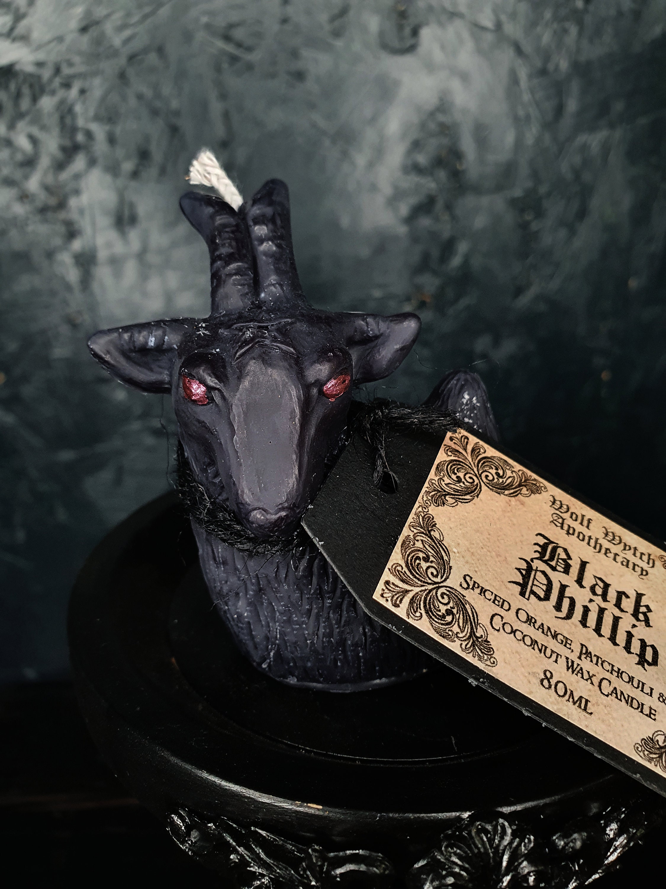 Black Phillip Goat Candle Satanic Goat Gift Occult Candle - Etsy