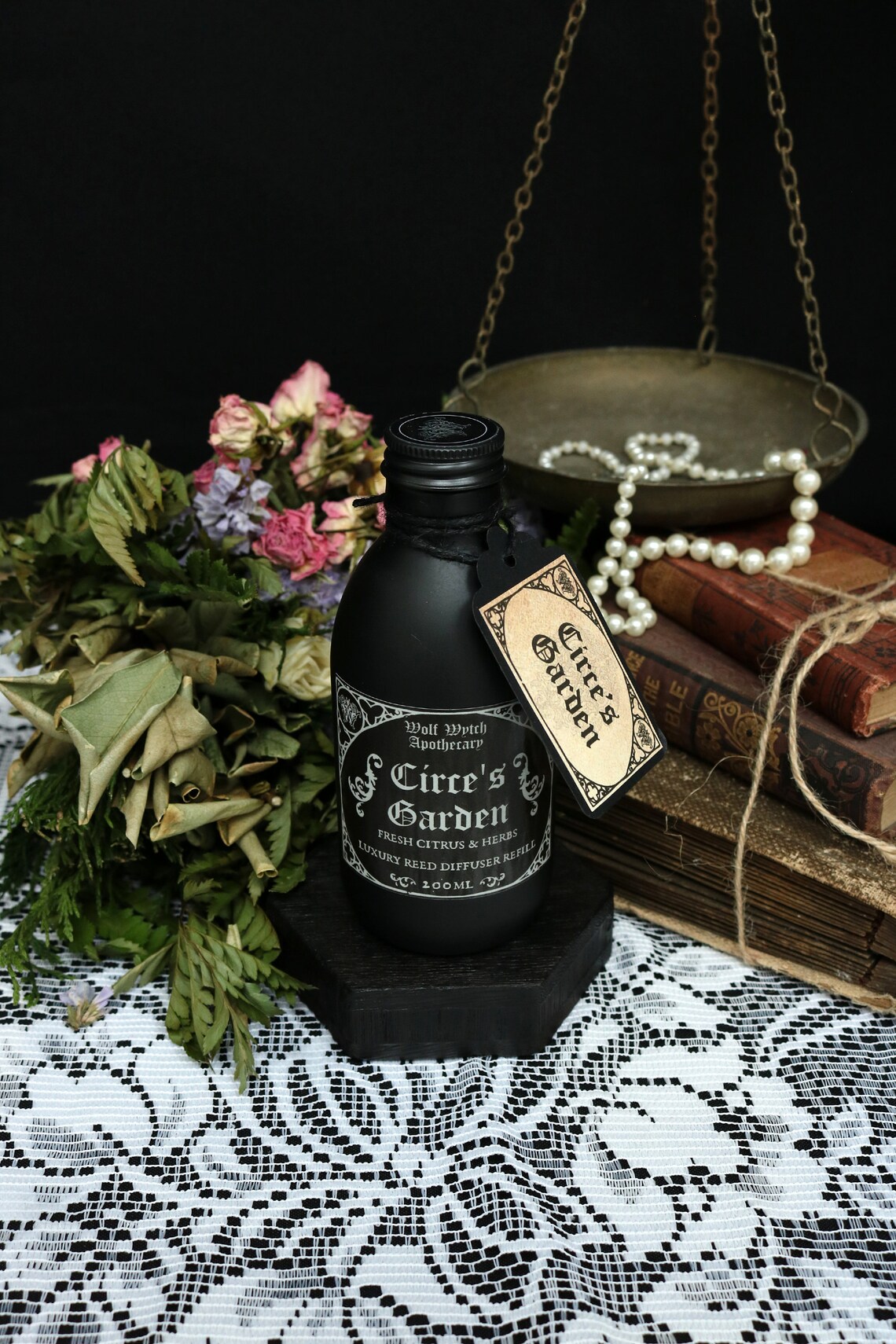 Circe Greek Goddess Gift, Green Witch Reed Diffuser, Unique Greek ...