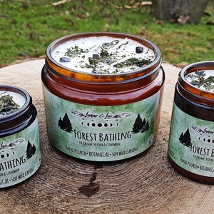 Forest Bathing Candle / Woodland Candle Vegan Candle Gift - Etsy UK