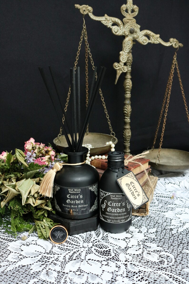 Circe Greek Goddess Gift, Green Witch Reed Diffuser, Unique Greek ...