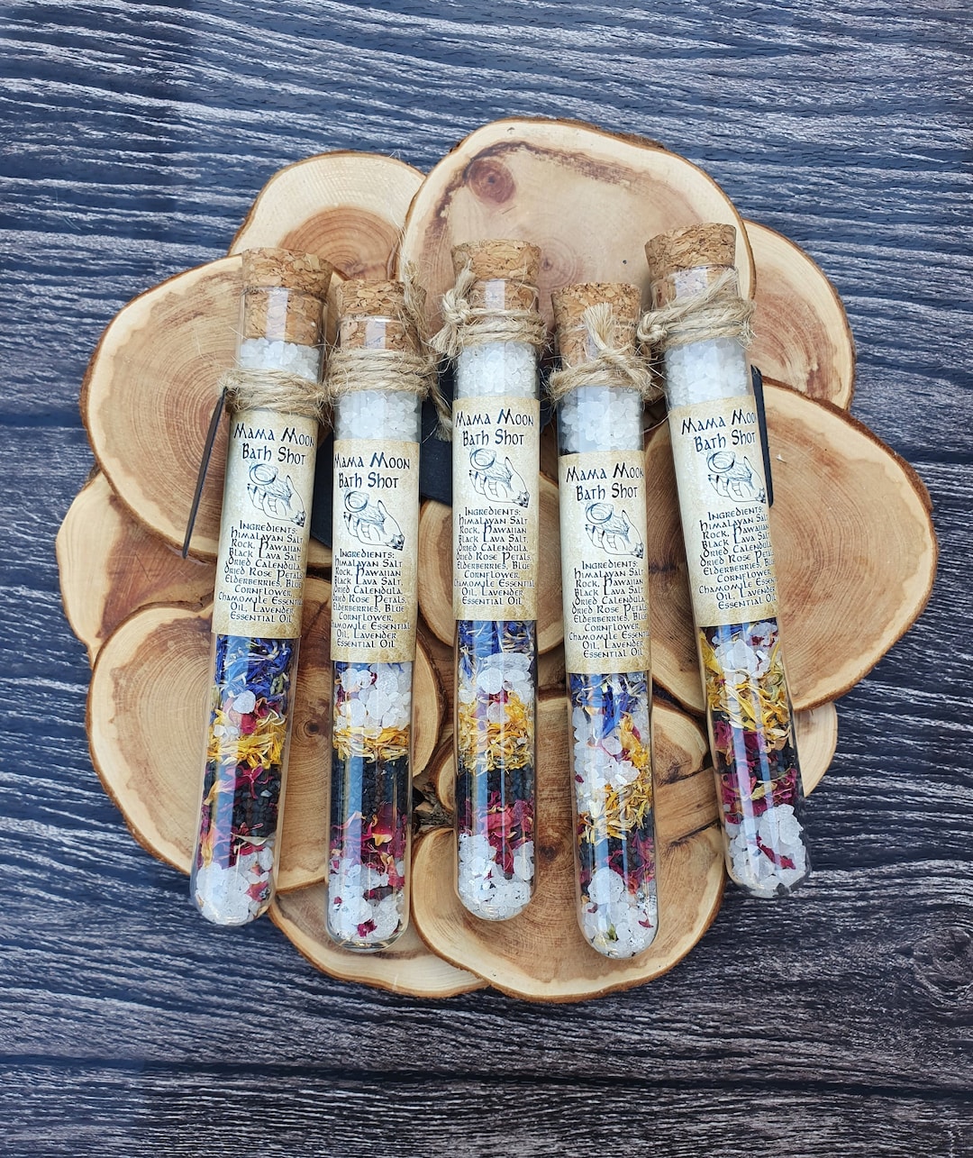 Unique Bridesmaid Wedding Favour Gift, Rustic Bath Salt Tube, CLICK for ...