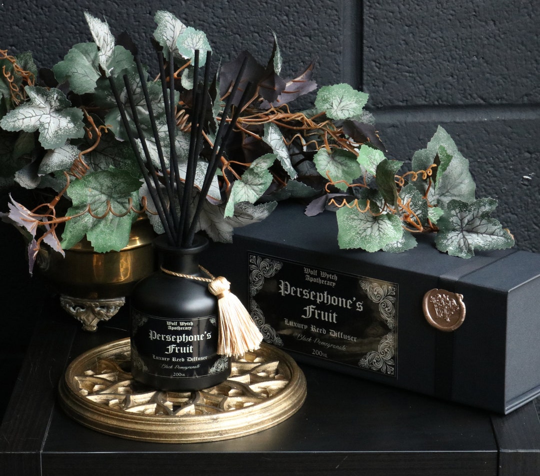 Persephone Goddess Gift, Gothic Reed Diffuser, Pomegranate Reed Diffuser, Greek Mythology Gift ...