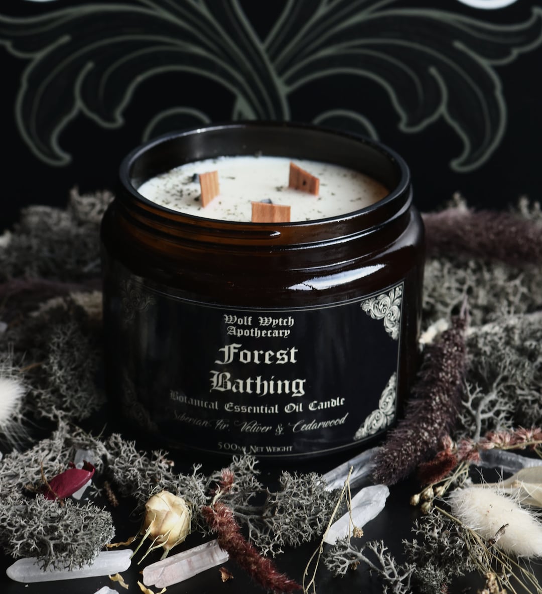 Forest Bathing Candle / Woodland Candle, Vegan Candle Gift, Hedge Witch ...