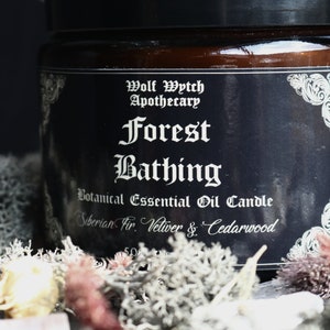 Forest Bathing Candle / Woodland Candle, Vegan Candle Gift, Hedge Witch ...