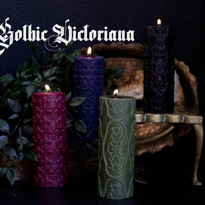 Gothic Candle Set, Witchy Candle Gift Box, Ornate Gothic Candle ...