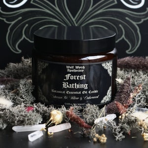 Forest Bathing Candle / Woodland Candle, Vegan Candle Gift, Hedge Witch ...