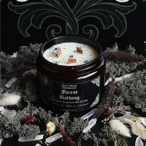 Forest Bathing Candle / Woodland Candle, Vegan Candle Gift, Hedge Witch ...