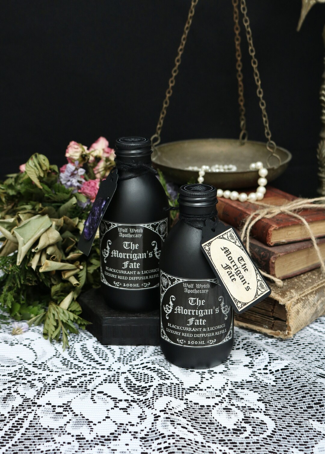 The Morrigan Goddess Reed Diffuser Refill, Gothic Home Decor, Celtic Mythology Witch Gift ...