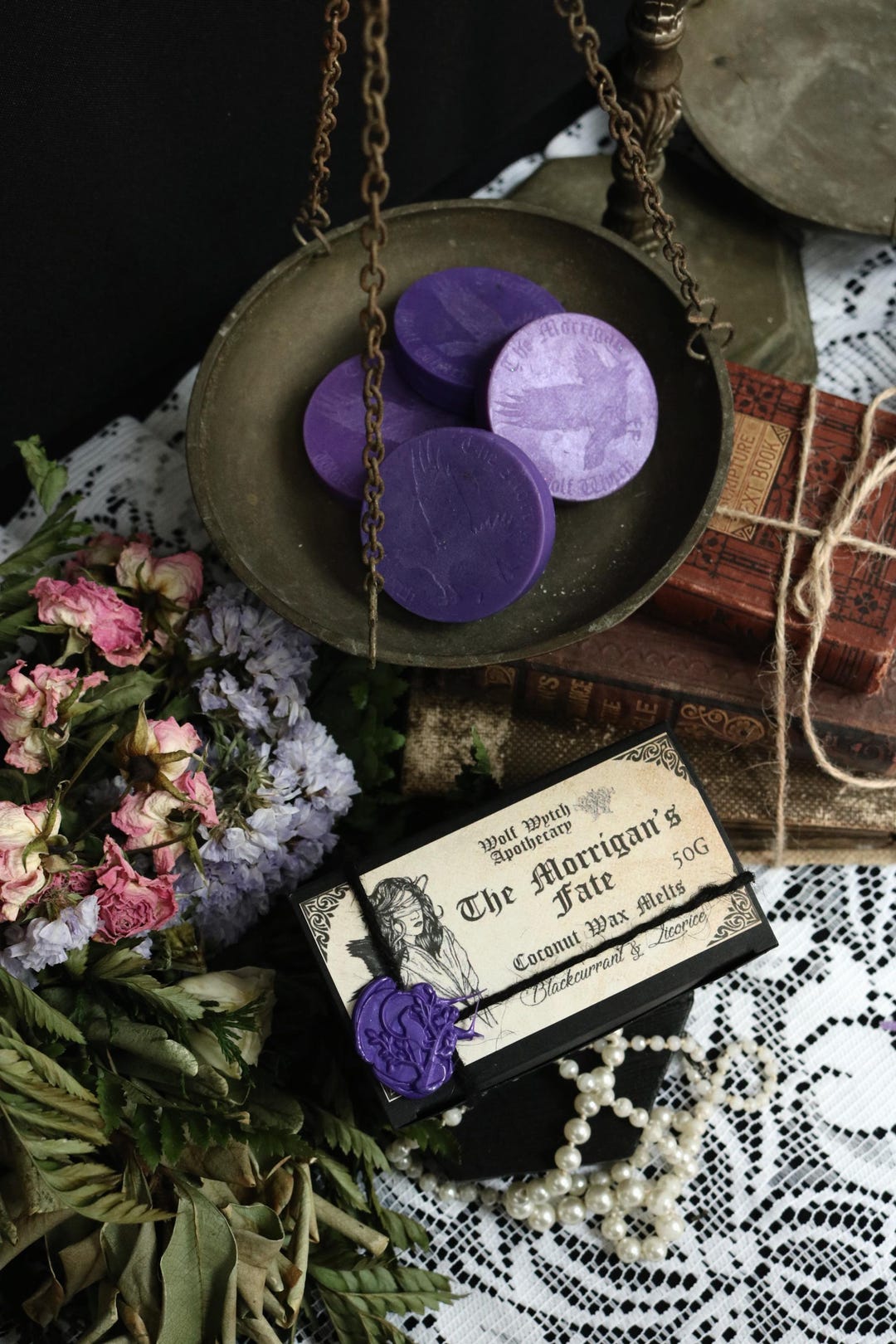 The Morrigan Wax Melts, Witchy Raven Wax Melts, Triple Moon Goddess ...