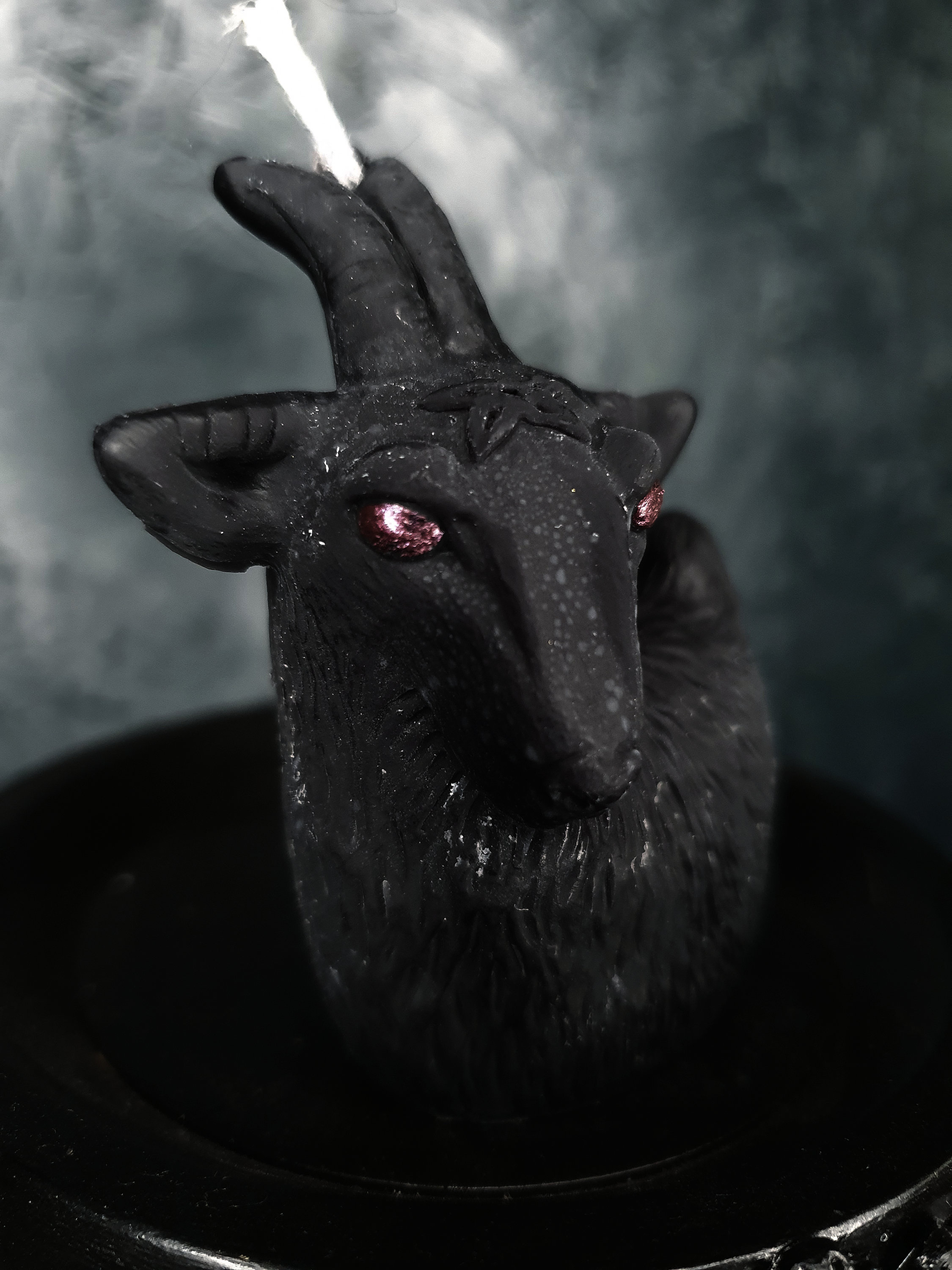 Black Phillip Goat Candle Satanic Goat Gift Occult Candle - Etsy