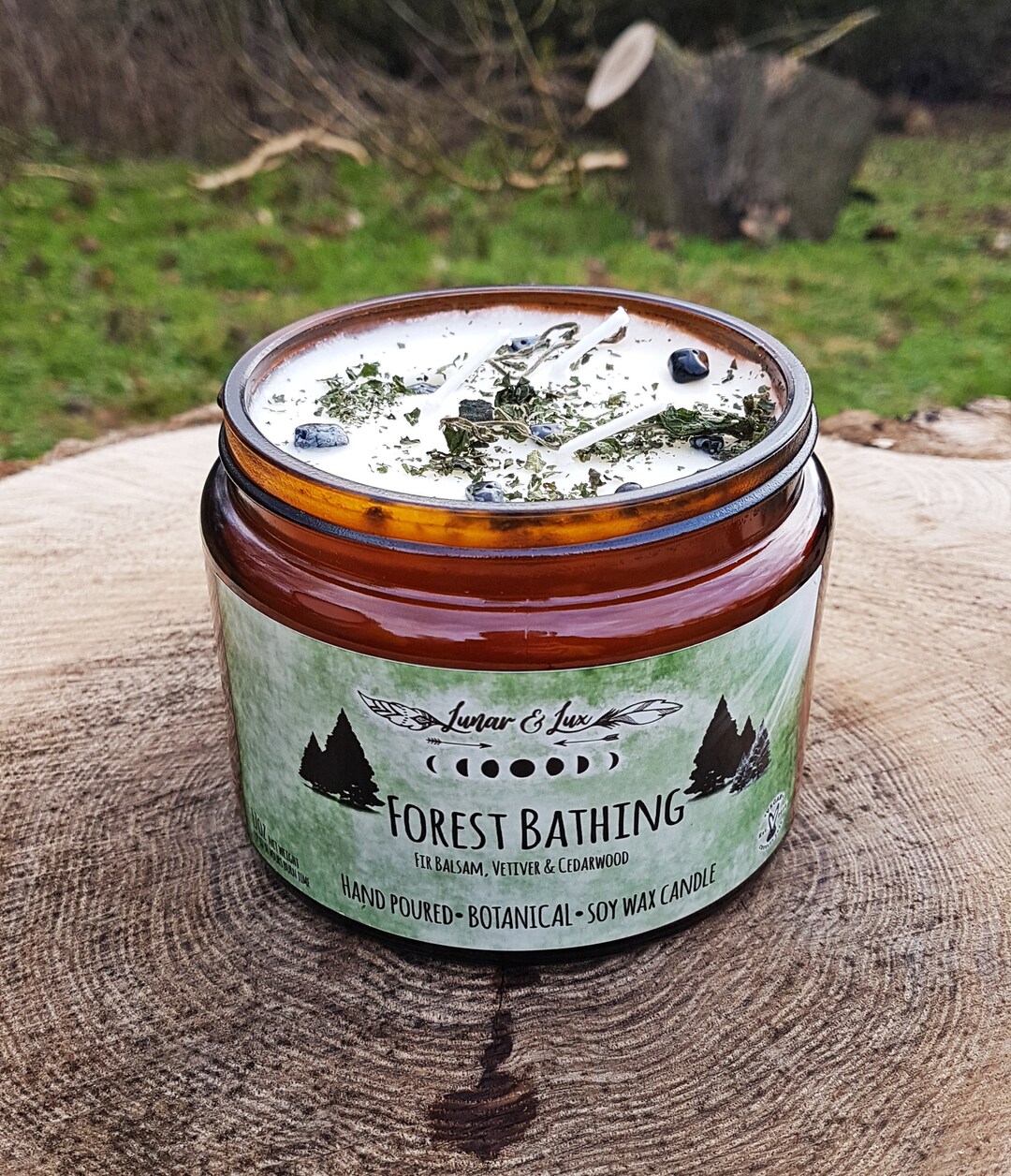 Forest Bathing Candle / Woodland Candle Vegan Candle Gift - Etsy UK