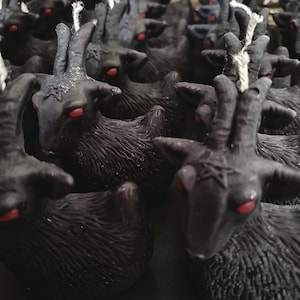 Black Phillip Goat Candle, Satanic Goat Gift, Occult Candle, Witchy ...