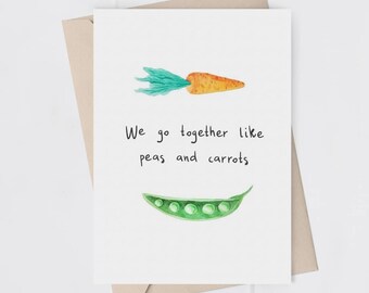 Peas and Carrots - Etsy UK
