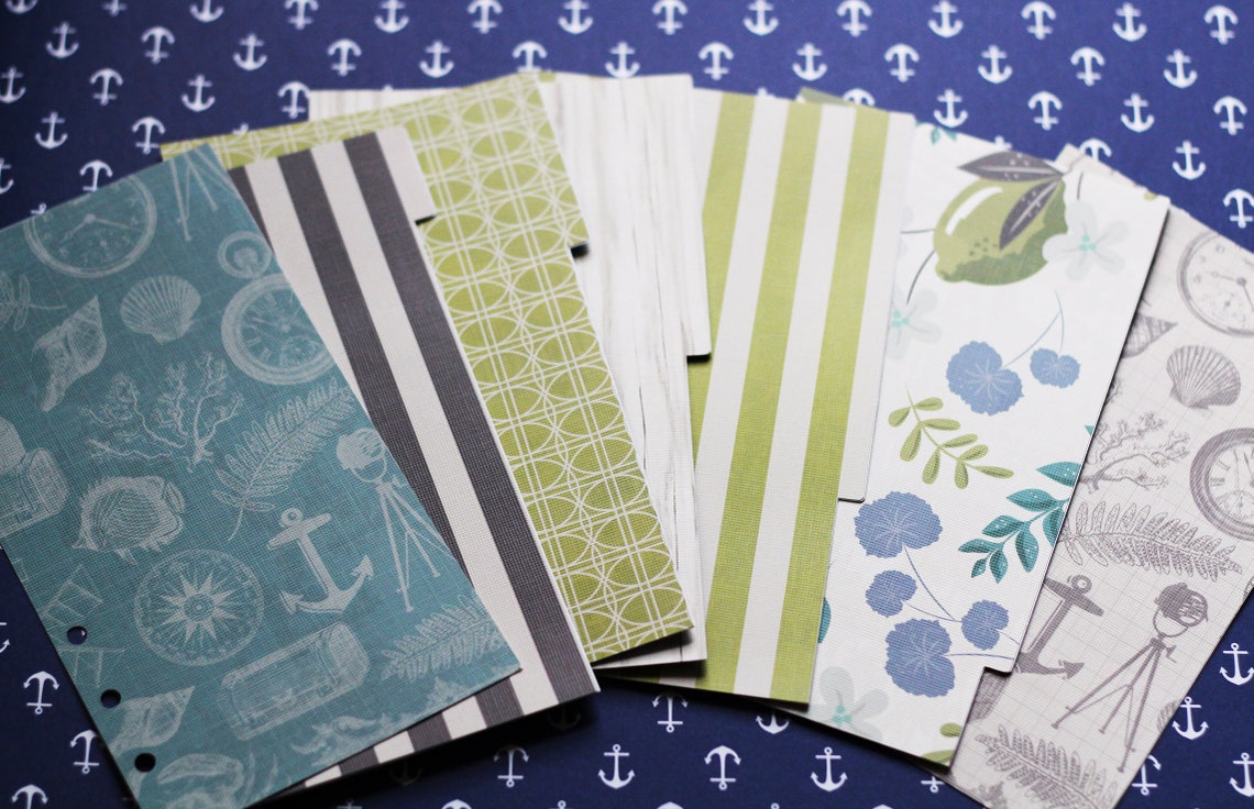 Planner Dividers | Sea Legs | Ringbound Planner Inserts | Dashboard ...