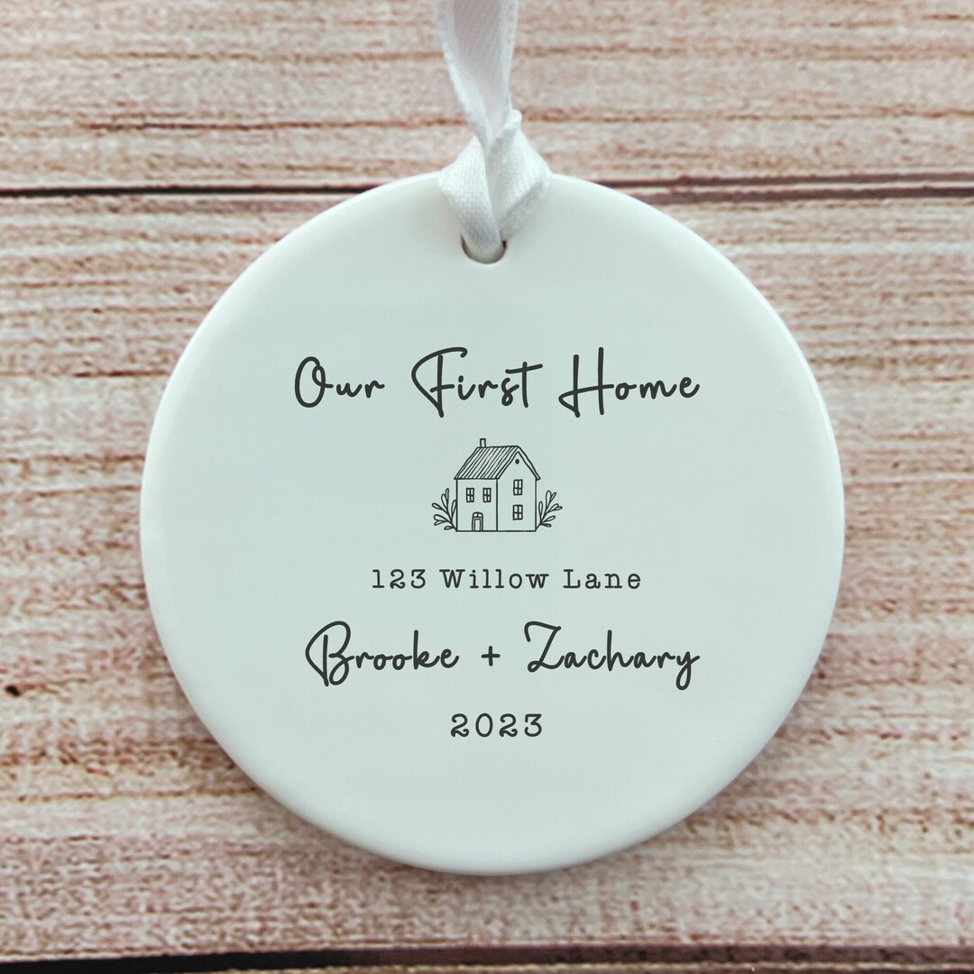 Personalized First Home Ornament 2023, Our First Christmas in New Home ...