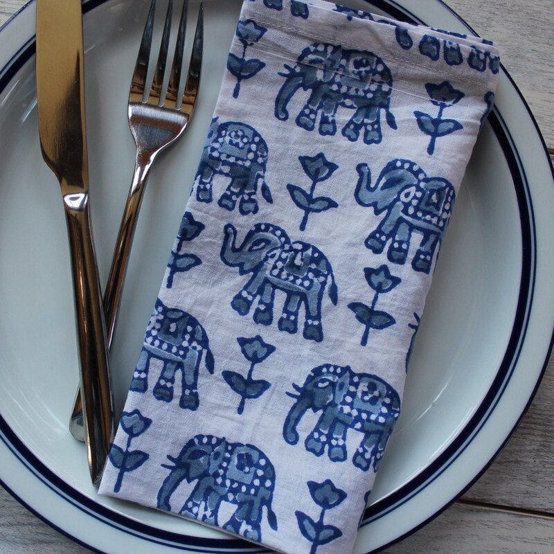 Elephant Napkins - Etsy