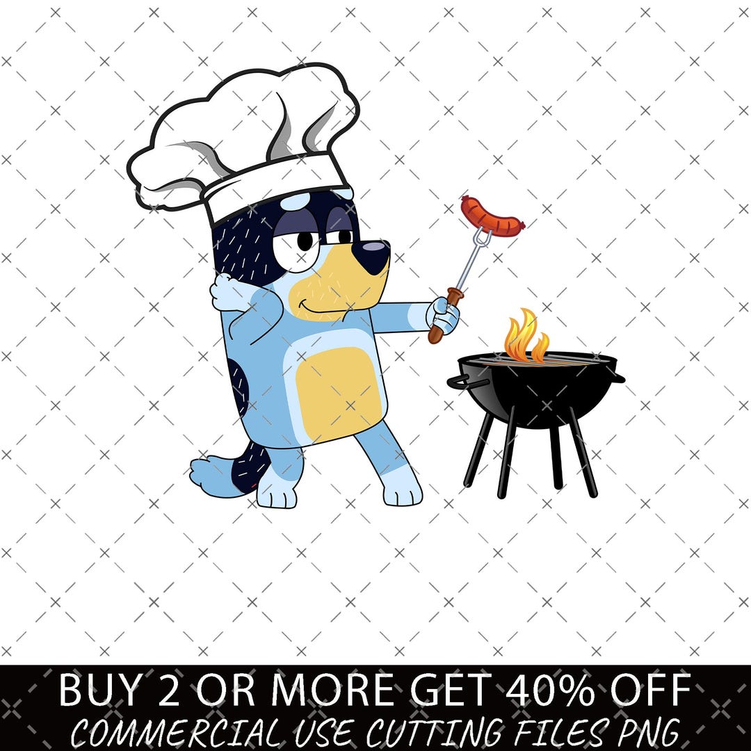 Bluey Bandit Grill PNG, Bluey Bandit Bester Vater aller Zeiten, Bluey ...
