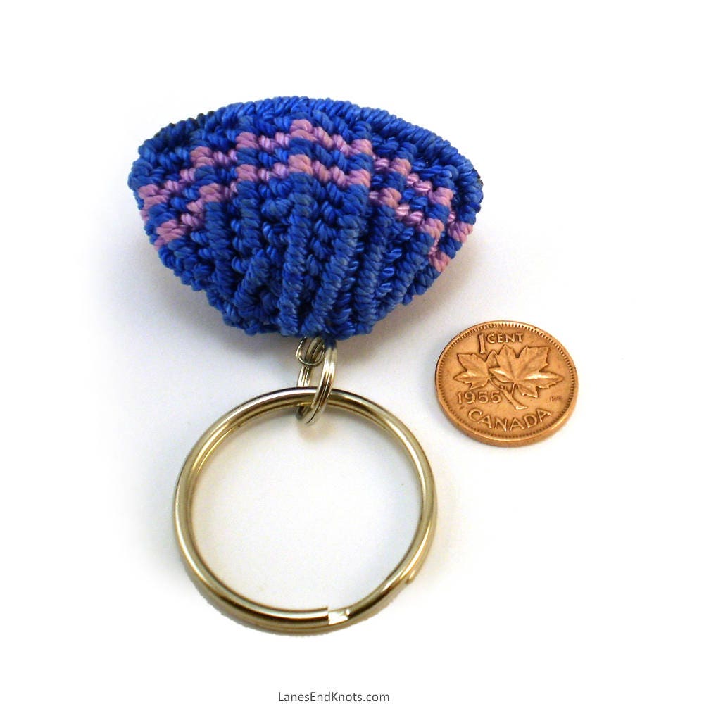 Macrame Pearl Shell Key Chain, Knot Shell Key Chain, Shell Zipper Pull ...