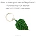 Macrame Leaf Keychain, Leaf Zipper Pull, Macrame Leaf Key Ring, Macrame ...