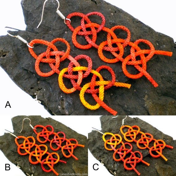 Double-coin Knot Earrings Chinese Knot Earrings Macrame | Etsy