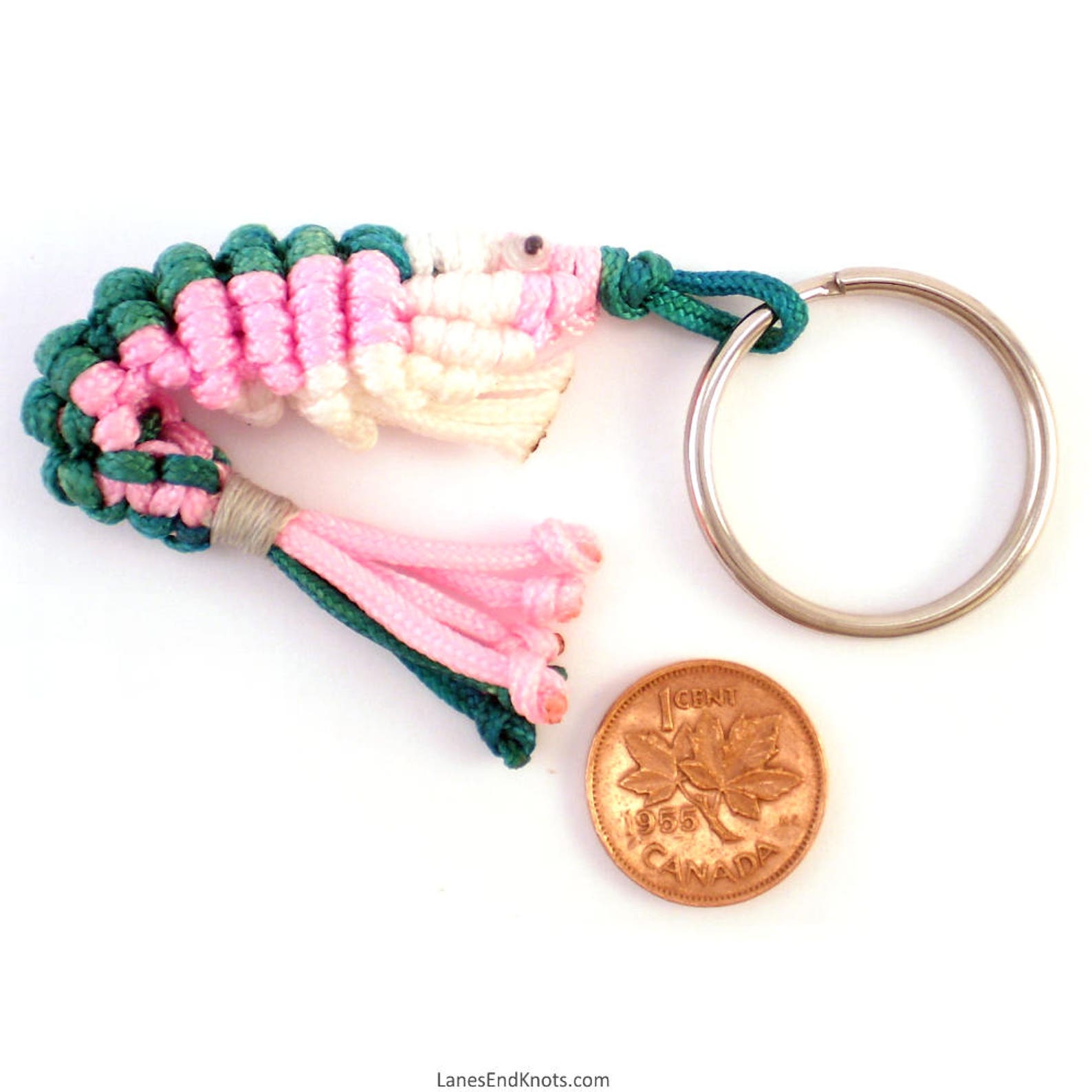 Large Macrame Shrimp Key Chain Knotted Shrimp Key Ring - Etsy