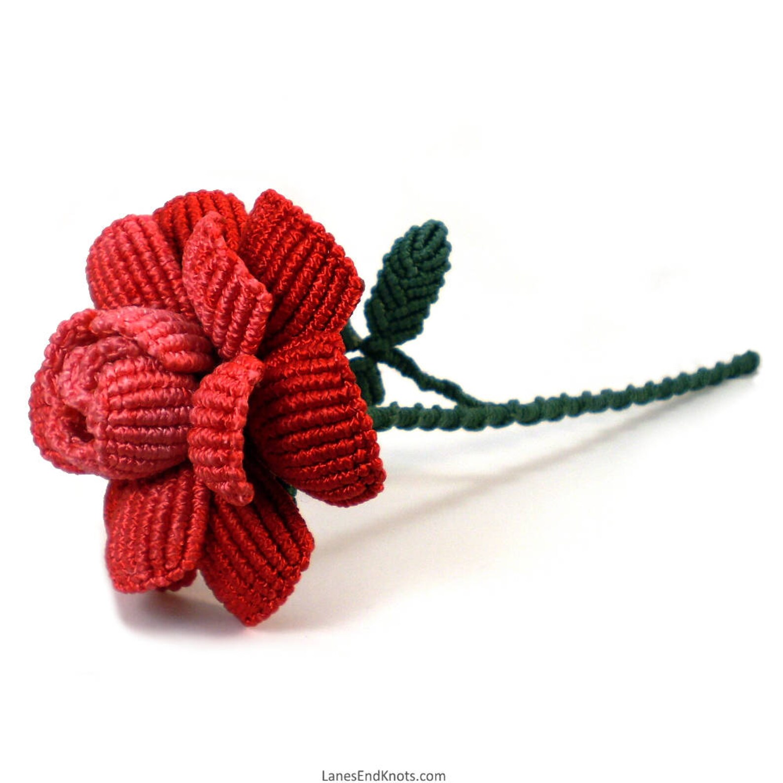 Chinese Knot Long Stem Rose Unique Wedding Anniversary - Etsy