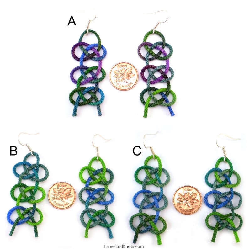 Double-coin Knot Earrings Chinese Knot Earrings Macrame - Etsy