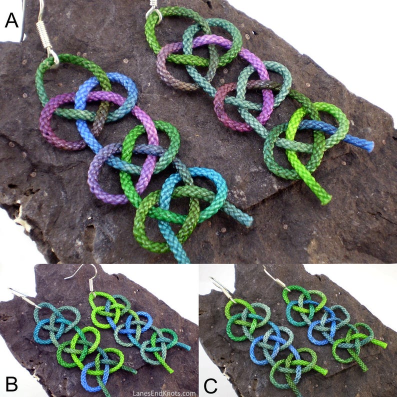 Double-coin Knot Earrings Chinese Knot Earrings Macrame - Etsy