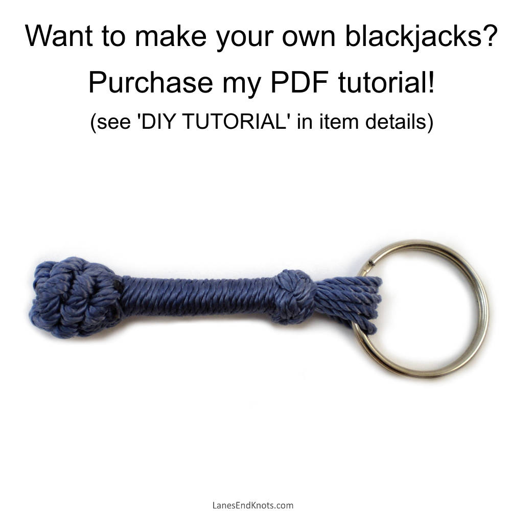 Sailor’s Blackjack Keychain, Sap Keychain, Nautical Knot Keychain ...