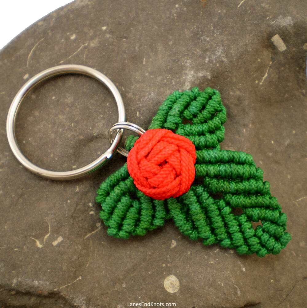 Macrame Leaf Key Chain Flower Key Chain Macrame Peony Rose - Etsy Canada
