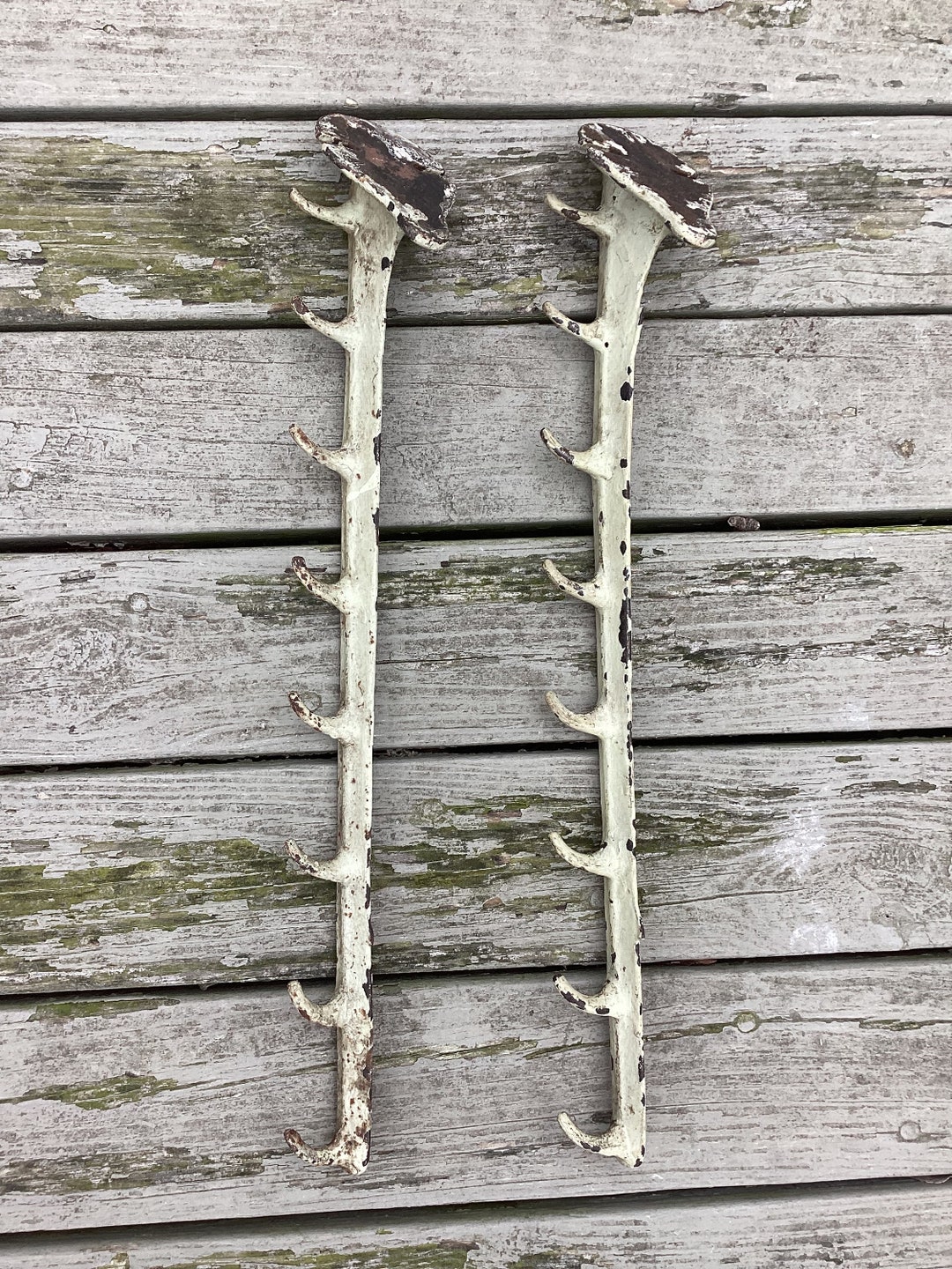 Vintage Store Slanted Single Arm Display Brackets With Hooks-heavy ...