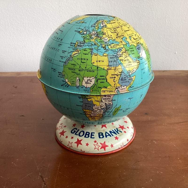 Globe Bank - Etsy