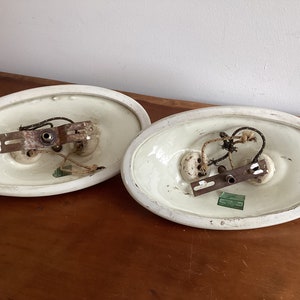 Vintage Art Nouveau/art Deco Ceiling Light/lamp Fixture-porcelain ...