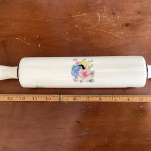 Vintage Ceramic Rolling Pin-fillable-floral Design-sold SEPARATELY - Etsy