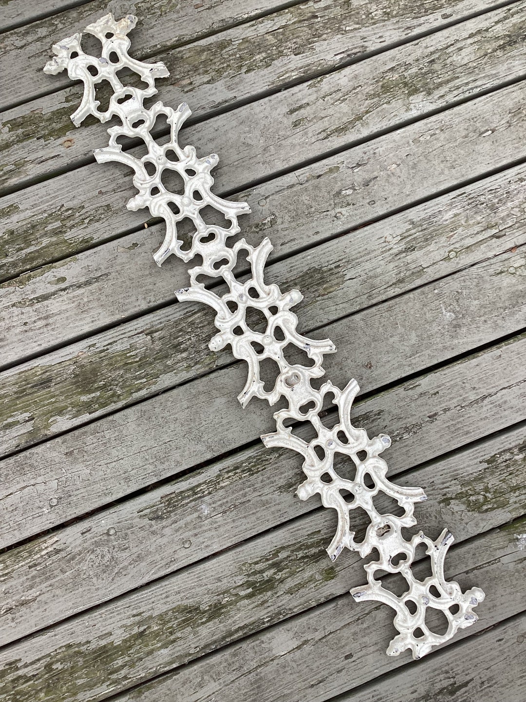 Reclaimed Vintage Cast Aluminum Geometric Design Pattern-architectural ...