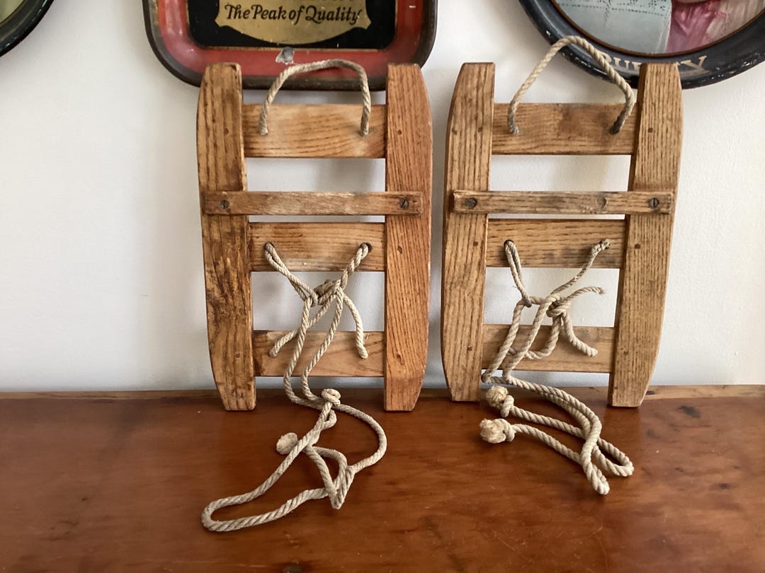 Vintage/antique Swedish (?) Wood & Rope Snowshoes-pair - Etsy