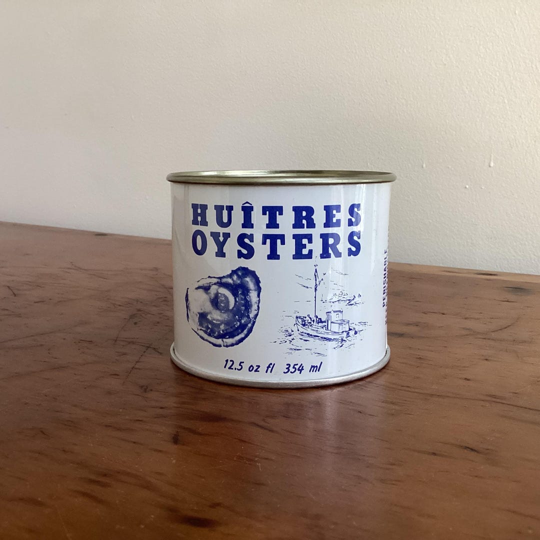 Vintage 12.5oz Oyster Tin/can With Lid-madison Seafood Co. Maryland Usa ...