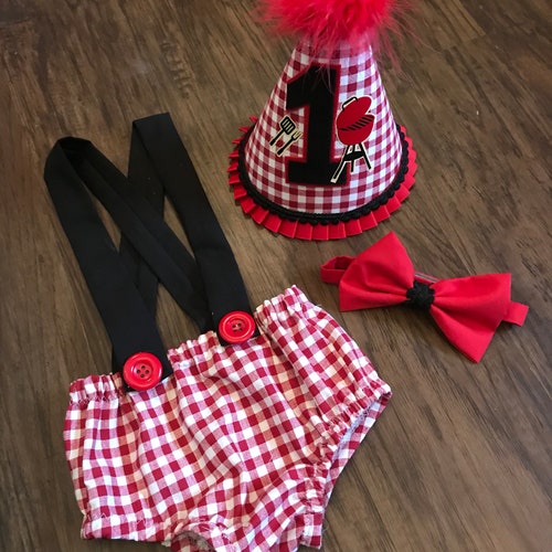 BBQ 1st Birthday Ginham Theme First Birthday Party Grillin & | Etsy