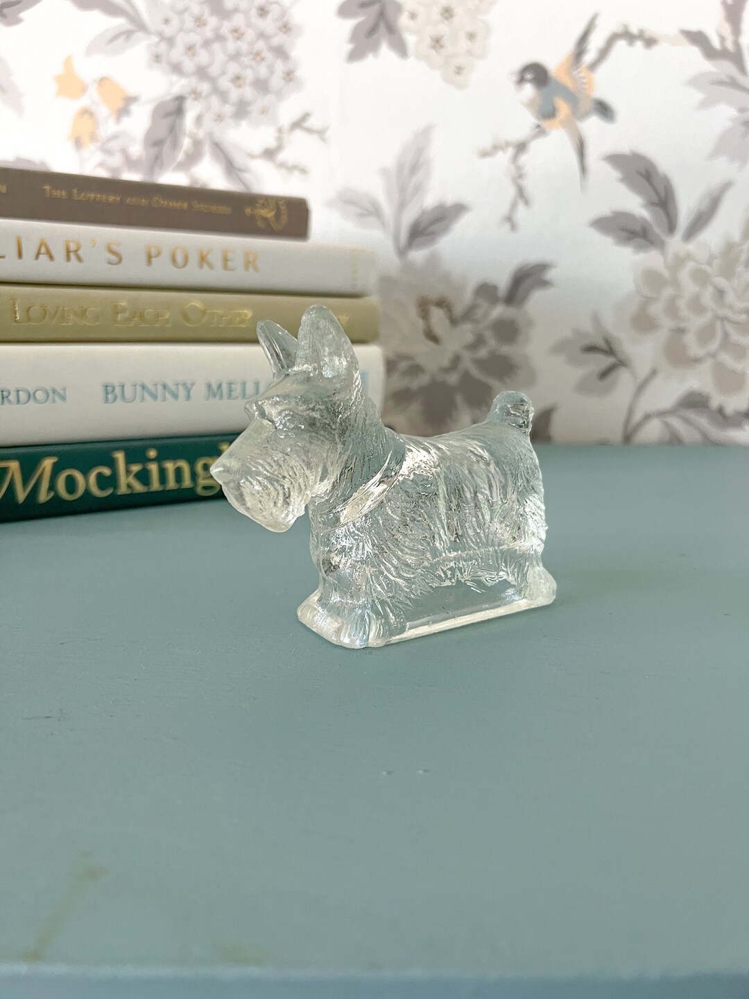 Clear Glass Vintage Scotty Dog Paper Weight, Vintage Glass, Paper ...