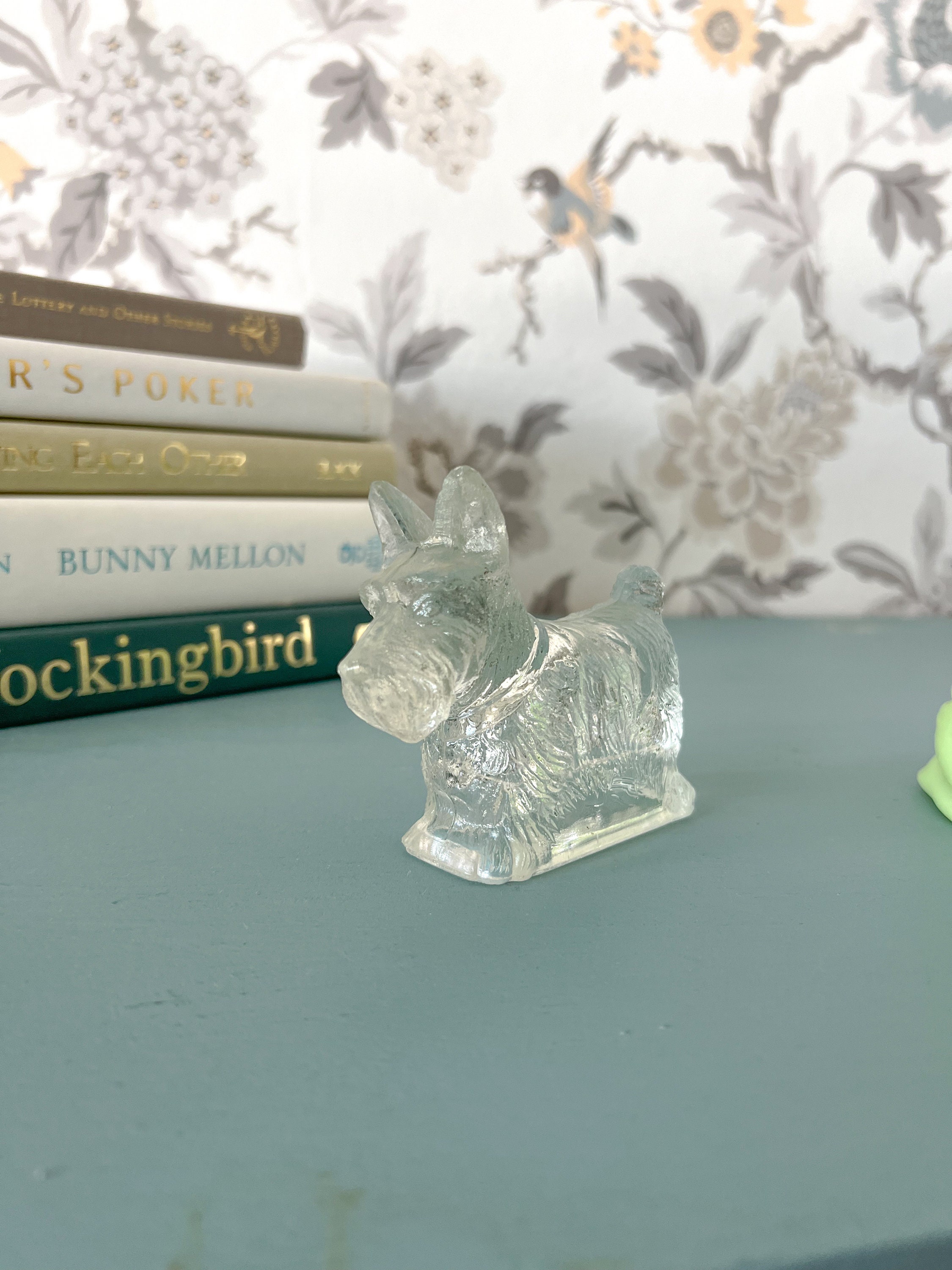 Clear Glass Vintage Scotty Dog Paper Weight, Vintage Glass, Paper ...