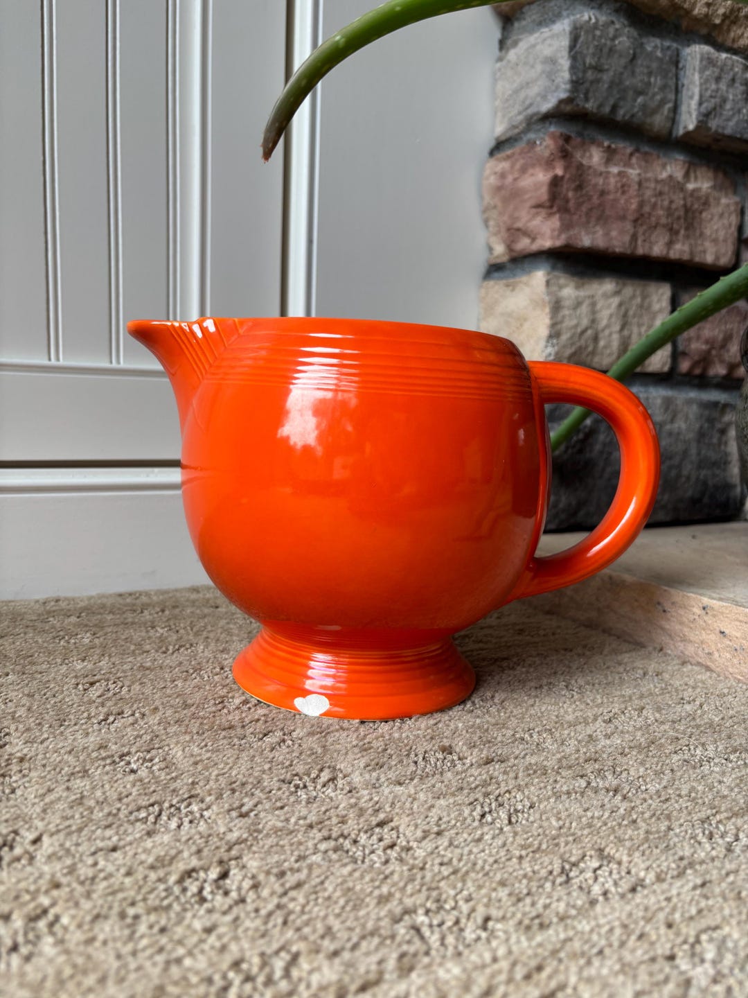 Fiestaware Red Ice Pitcher, 1930-1940s, Original Red, Vintage ...