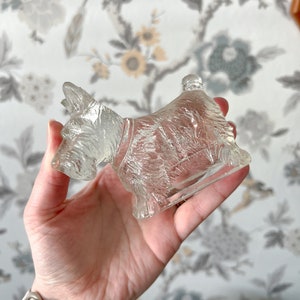 Clear Glass Vintage Scotty Dog Paper Weight, Vintage Glass, Paper ...