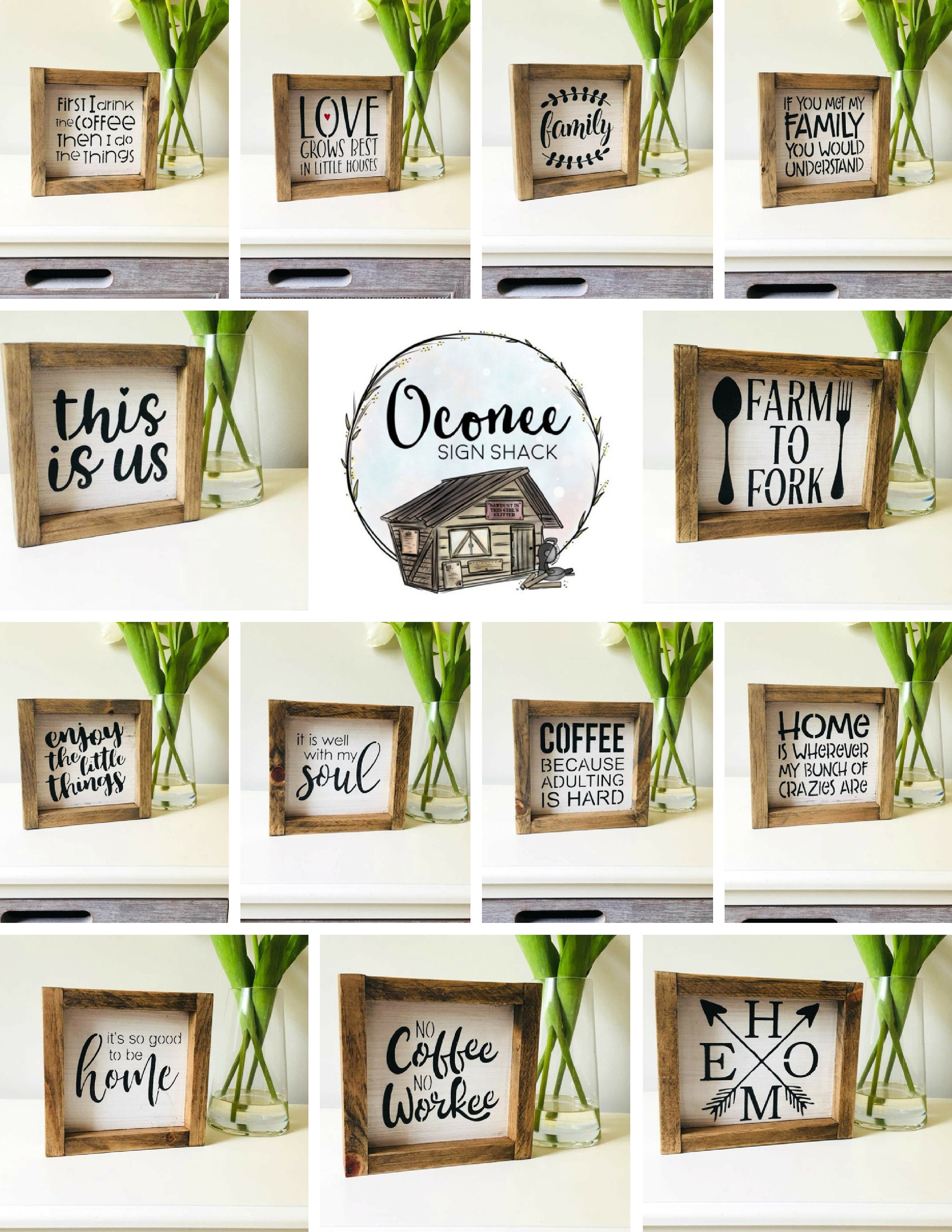 Mini Home Signs 10 to choose from Small Home Signs Mini | Etsy