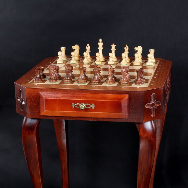 Chess Table Furniture - Etsy