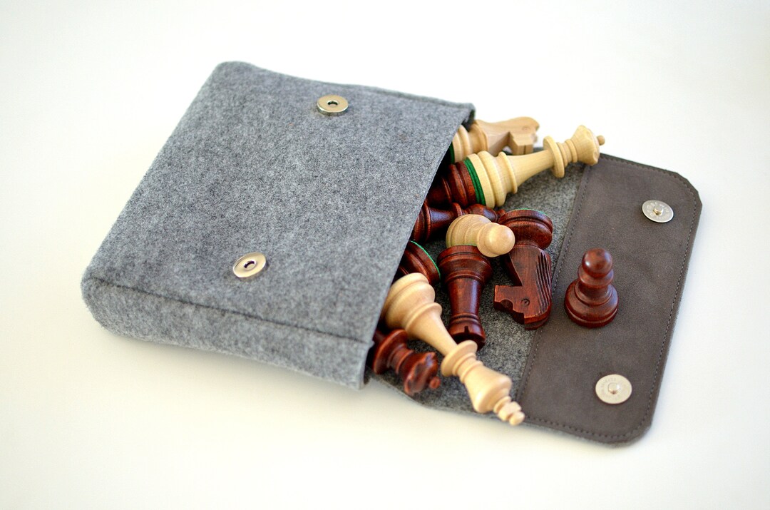 Hand Sewn Felt Chess Piece Pouch - Custom Size Available - Etsy